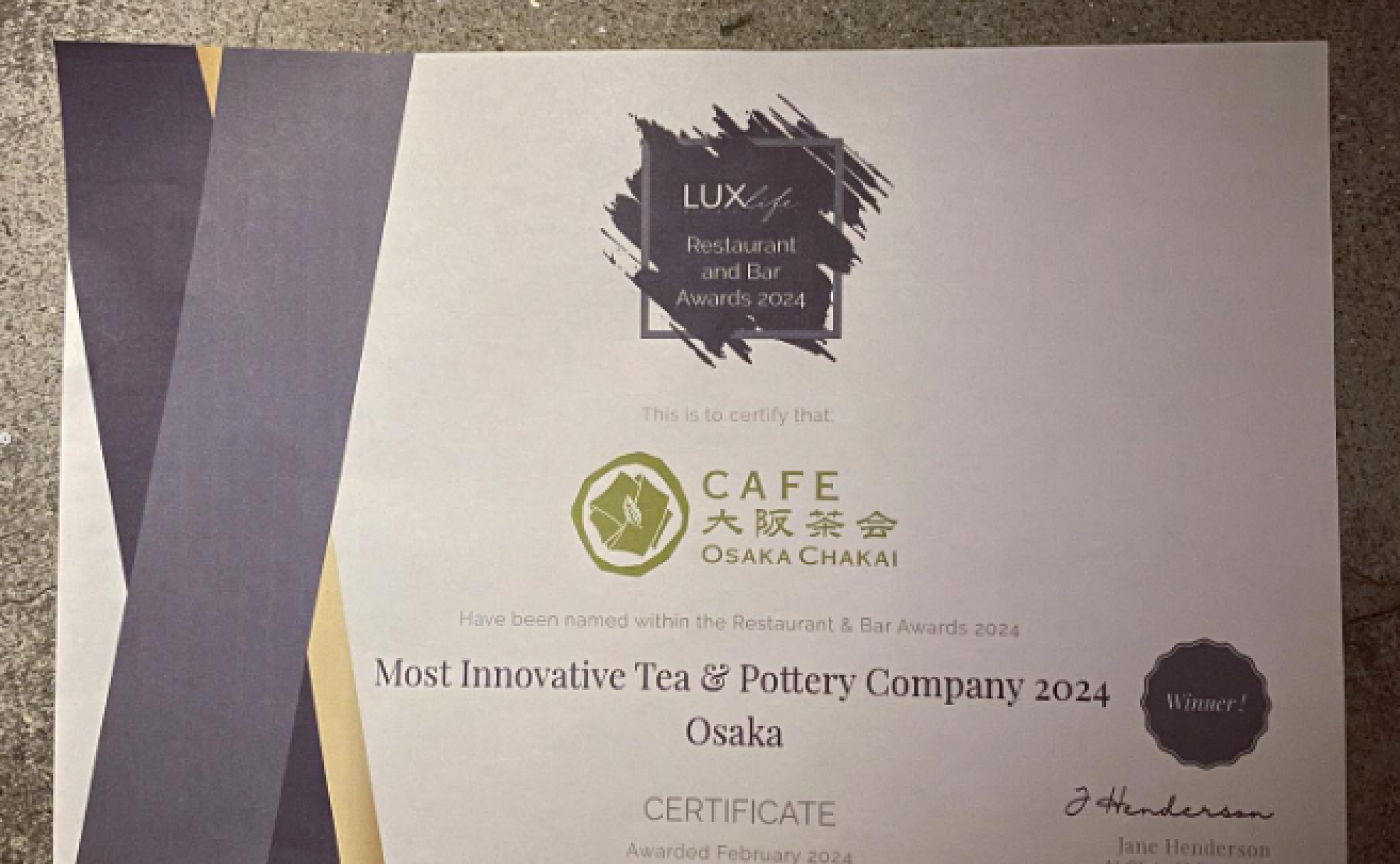 3年連続の受賞！2024 Award by Luxlife in UK ｜Alcocca梅田 大阪 （アルコッカ 梅田 大阪）